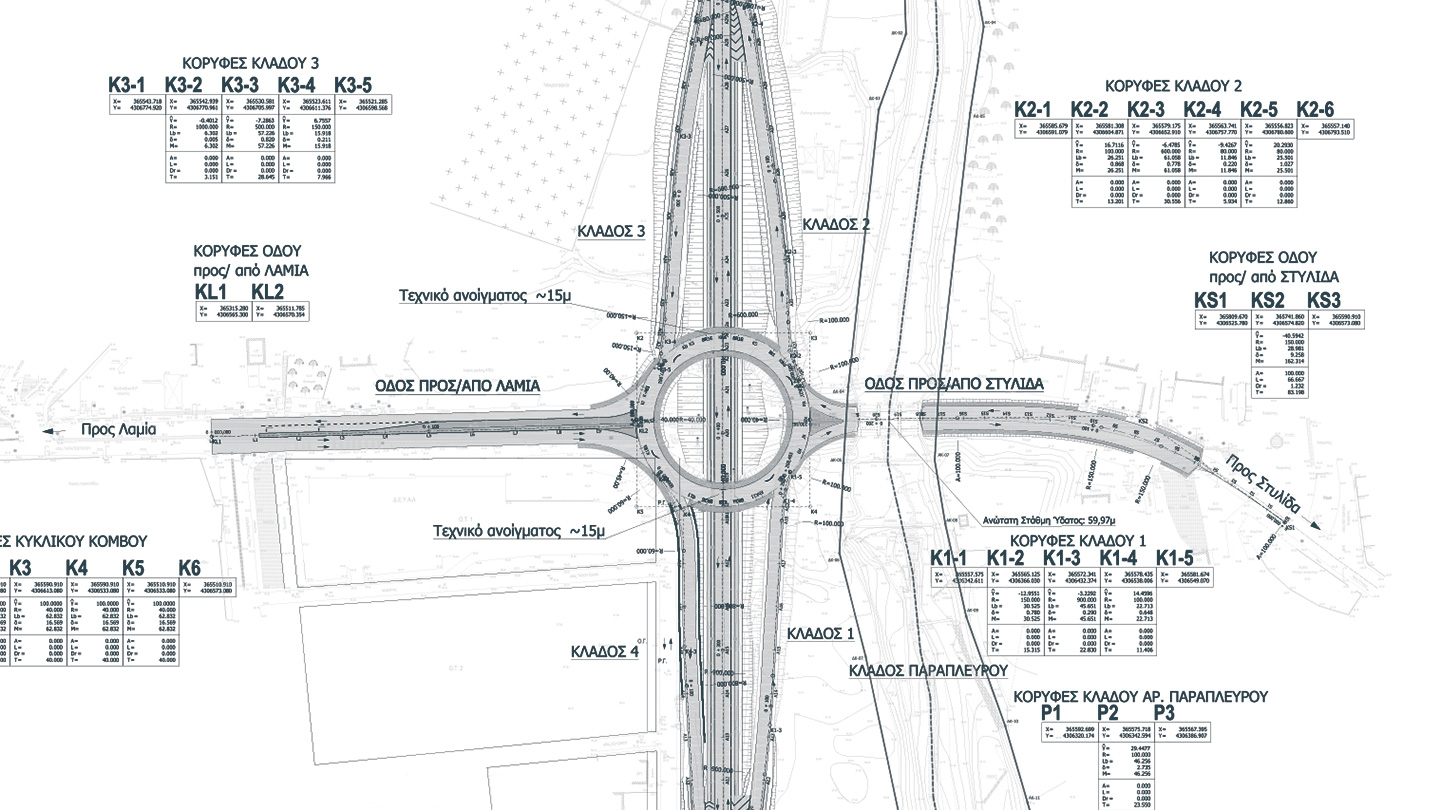 Highway Design of Xiriotissa Grade - Separated Junction